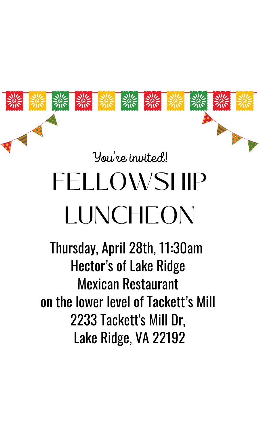 Fellowship Lunch - St Matthews Lutheran Church