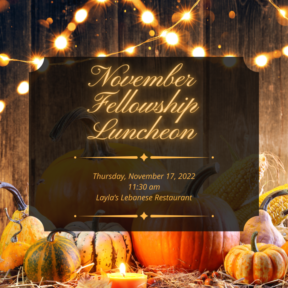 November Fellowship Lunch - St Matthews Lutheran Church