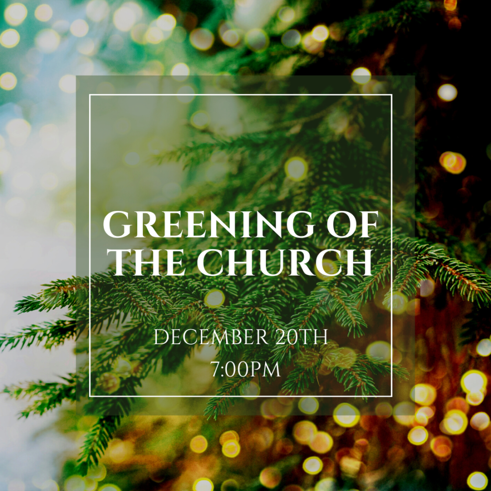 Greening of the Church - St Matthews Lutheran Church